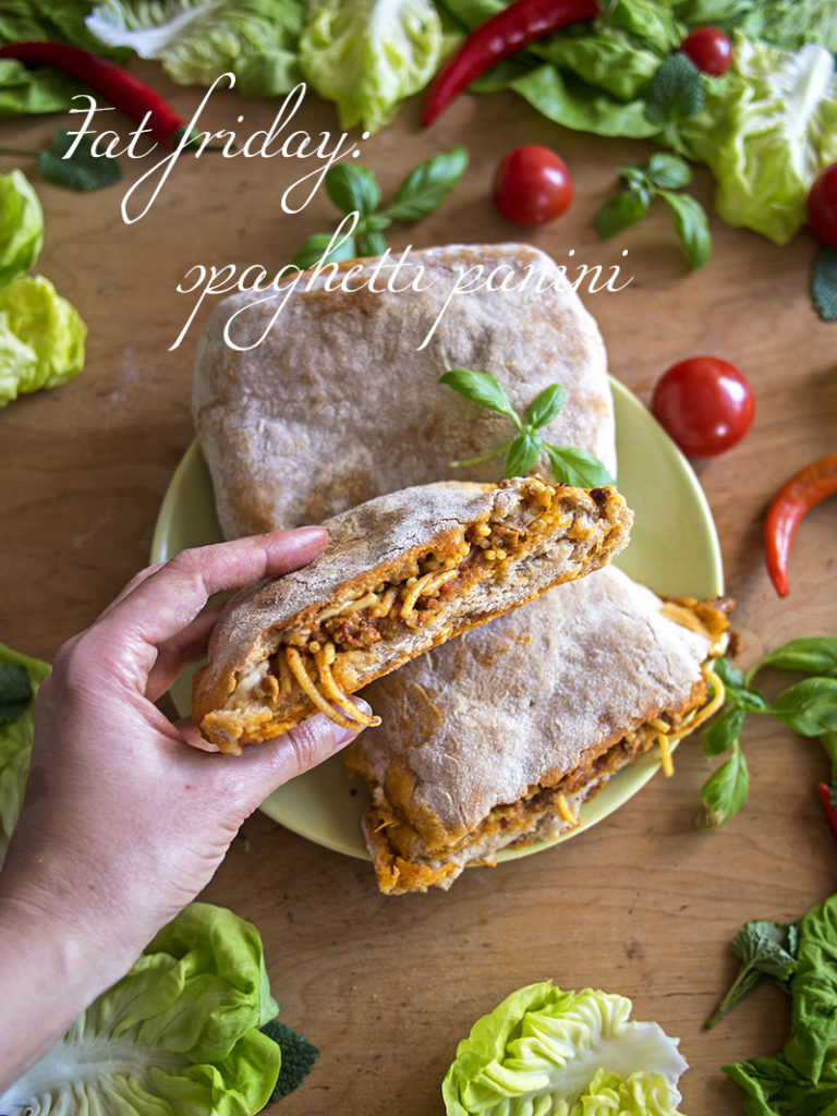 Fat friday: spaghetti panini : Nerdy Cookin
